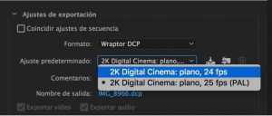 Formato para reproducir las películas en las salas de Cine